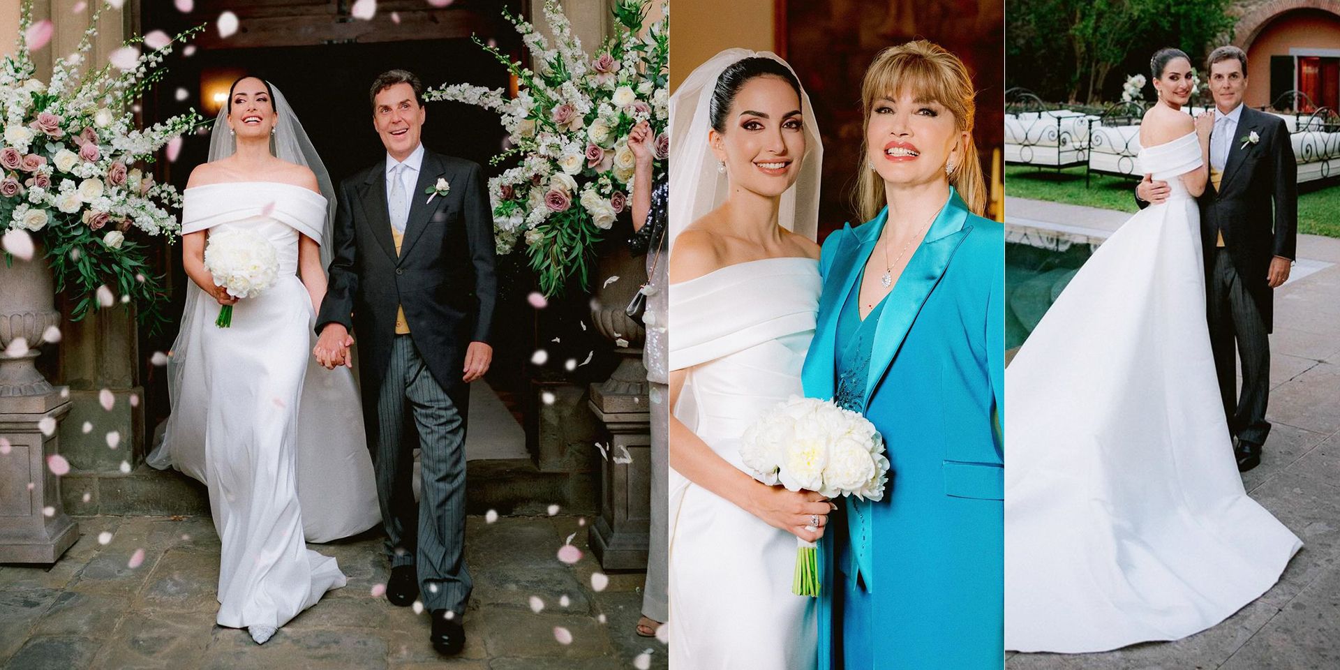 Milly Carlucci, il matrimonio della figlia Angelica con Fabio Borghese ...