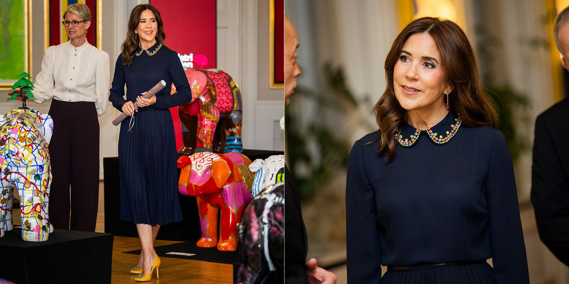 Mary di Danimarca sorprende con accessori gialli e il suo discorso (che ...