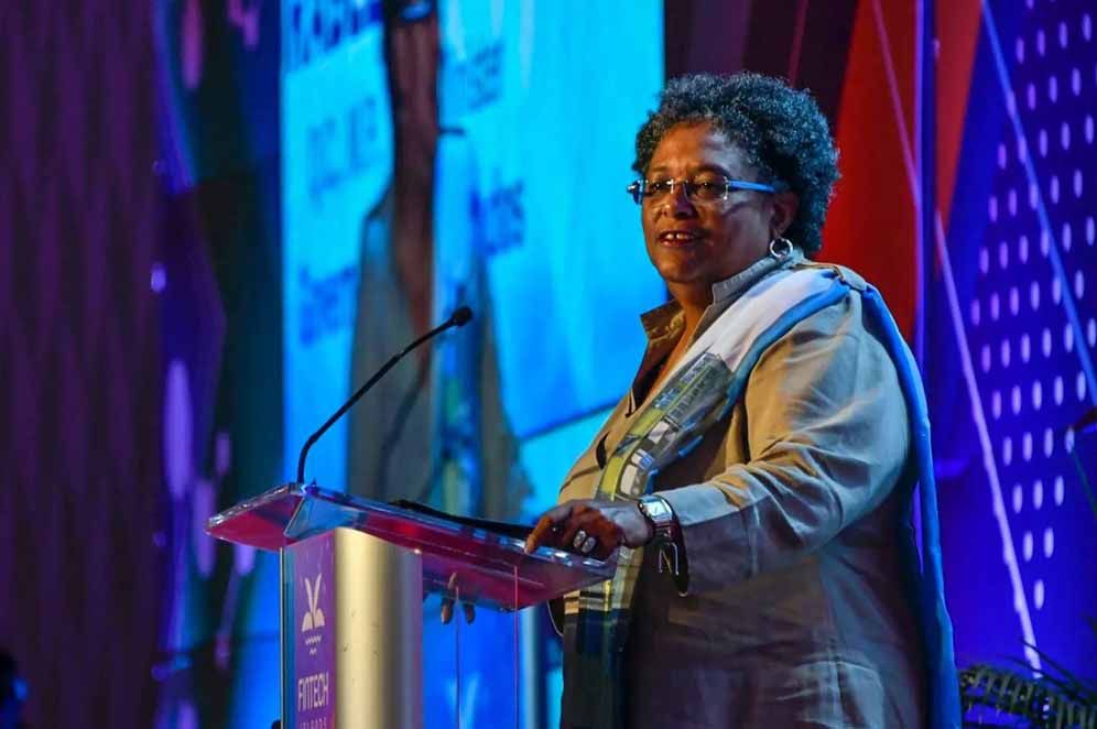 Mia Mottley, la premier di Barbados è paladina del Sud del mondo. Foto