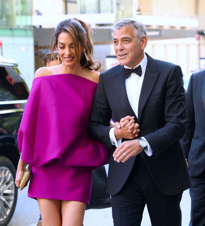George e Amal Clooney conquistano New York: bellissimi ai Chaplin ...