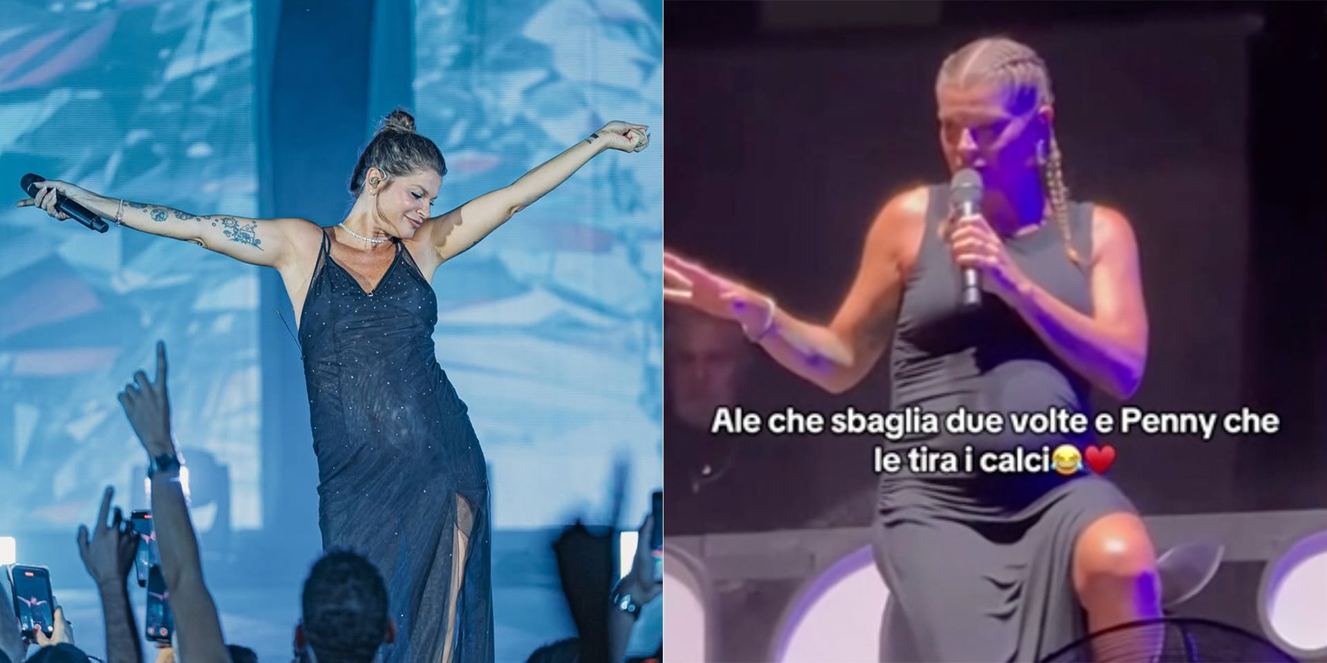 Alessandra Amoroso, la figlia in grembo scalcia e lei deve interrompere ...
