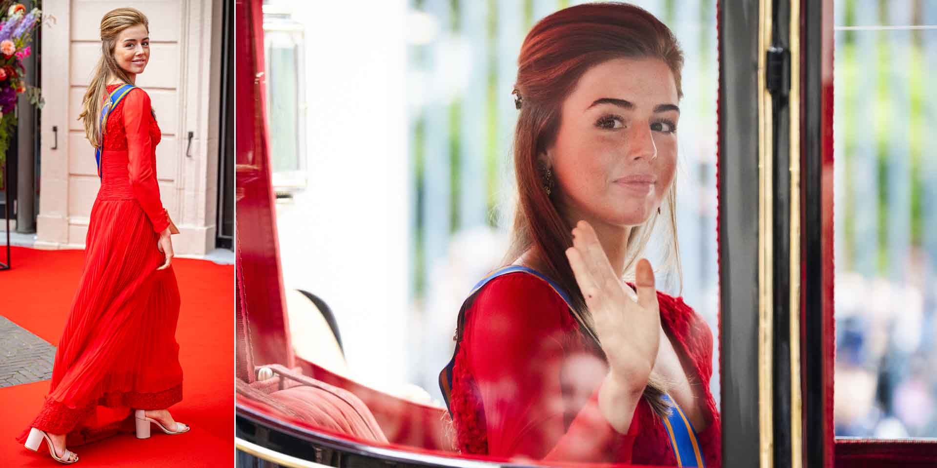Alexia d’Olanda, una meraviglia in rosso: la principessa ruba la scena ...