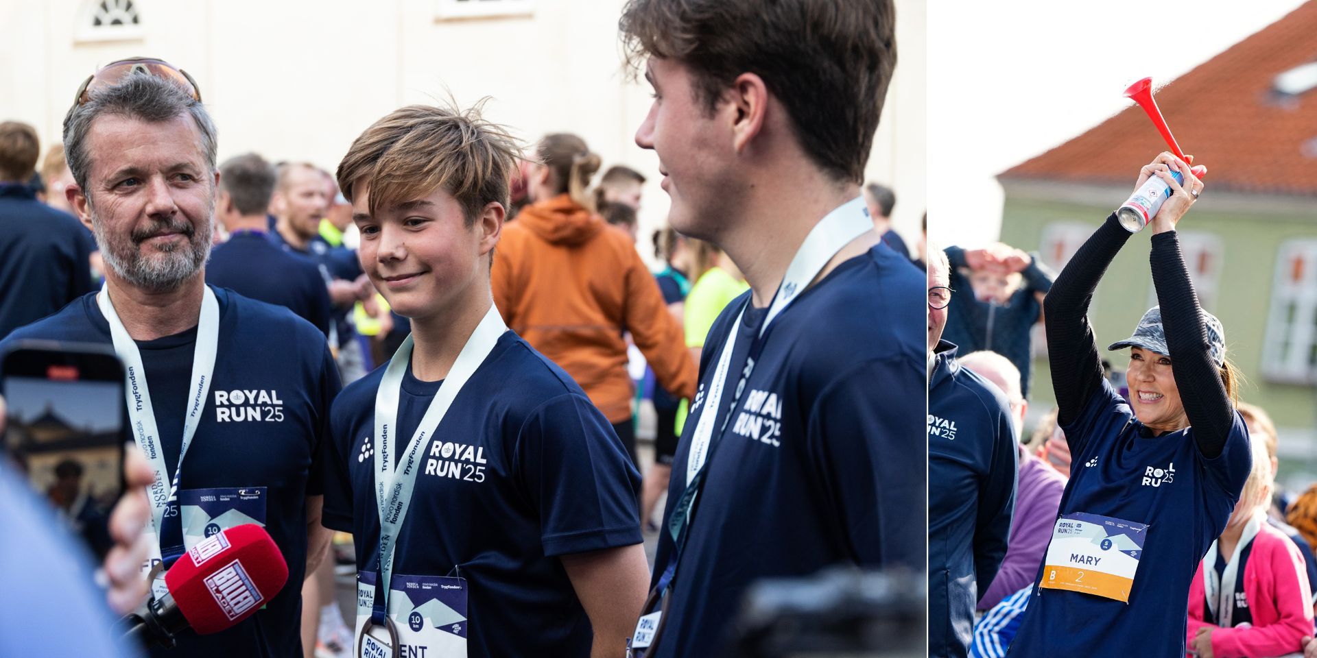 Frederik e Mary di Danimarca corrono con i figli la Royal Run