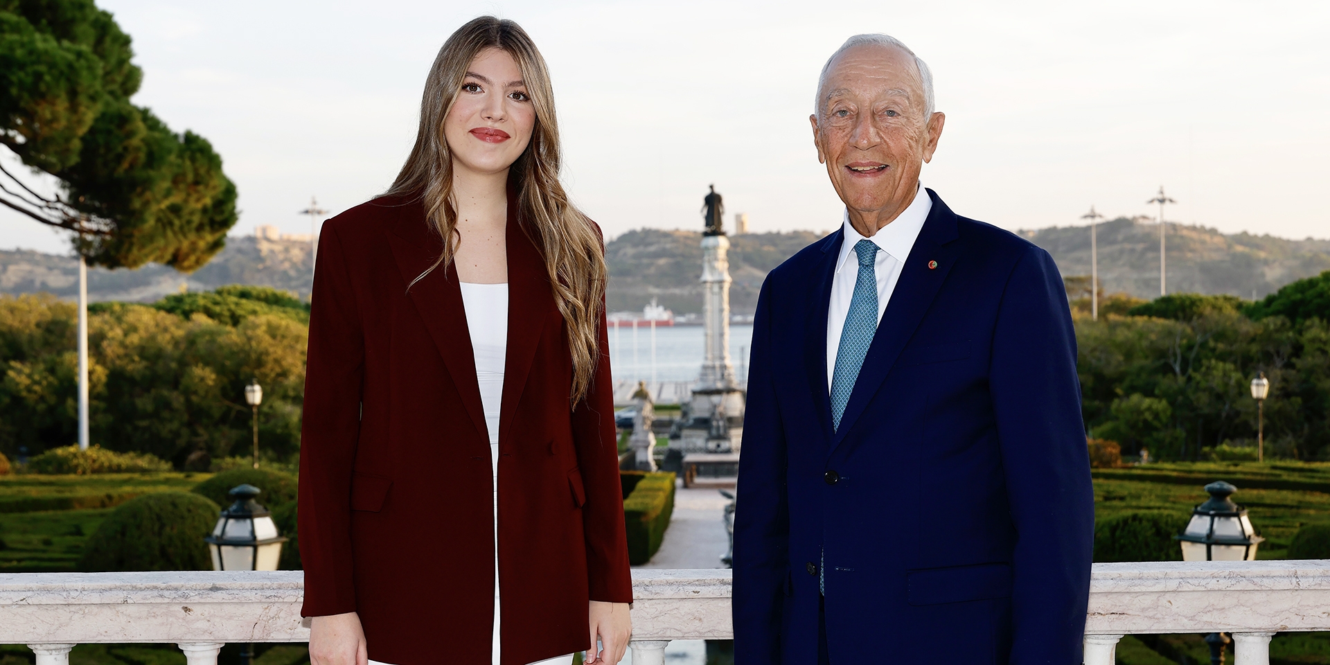 Sofia di Spagna, la sua prima visita a un capo di Stato con Marcelo ...