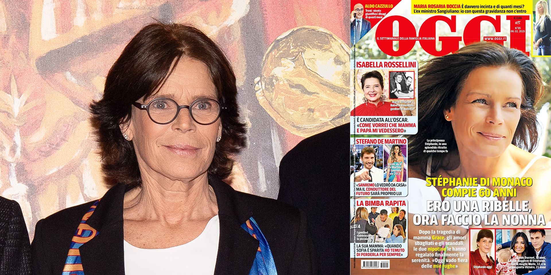 Stephanie di Monaco compie 60 anni: «Ero una ribelle, ora faccio la nonna»