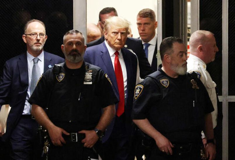 Donald Trump arrestato. Si dichiara non colpevole. Foto