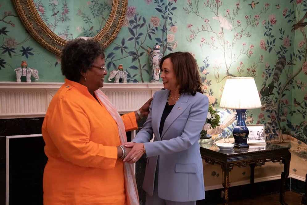 Mia Mottley, la premier di Barbados è paladina del Sud del mondo. Foto