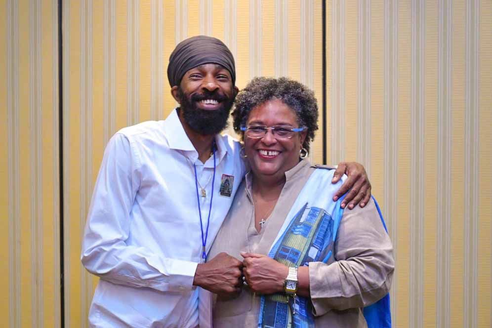Mia Mottley, la premier di Barbados è paladina del Sud del mondo. Foto
