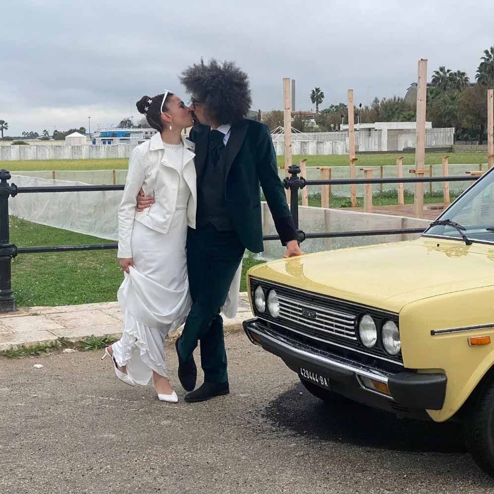 Caparezza e Albina, tutte le foto del matrimonio con Albina