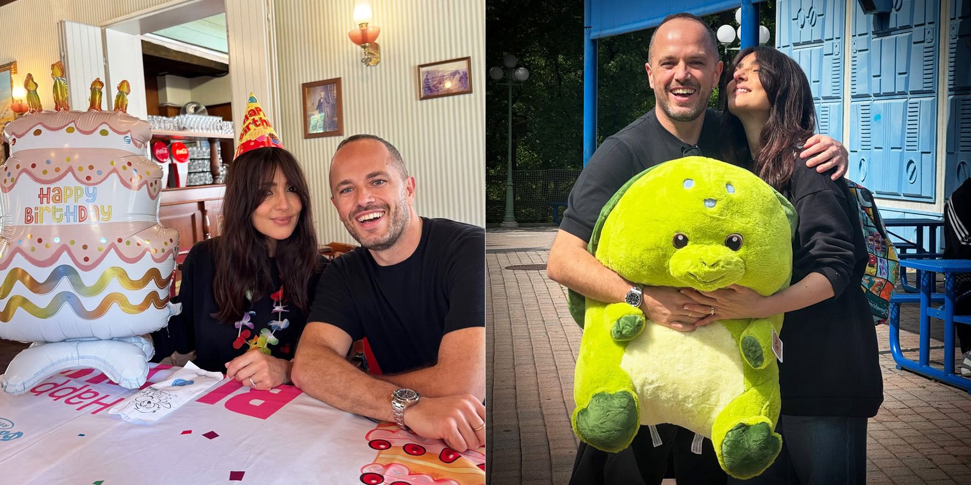 Ambra Angiolini festeggia a Gardaland con Pico Cibelli e i figli: una ...