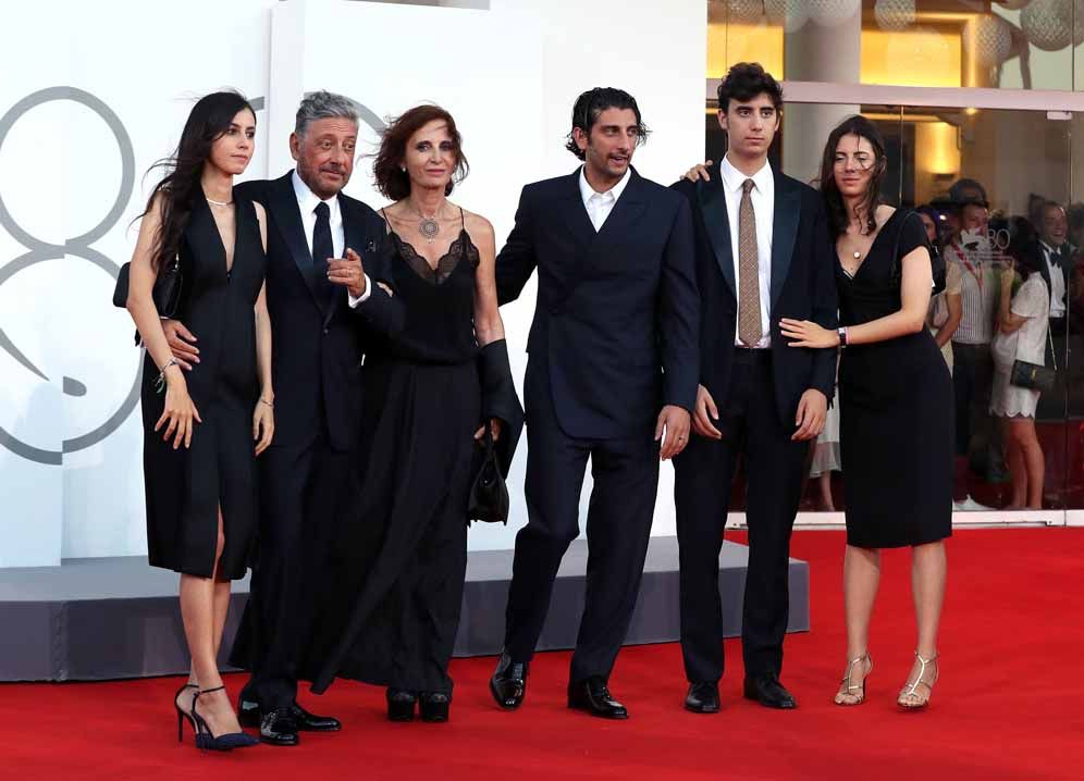 Sergio Castellitto con moglie e figli: red carpet in famiglia. Le foto